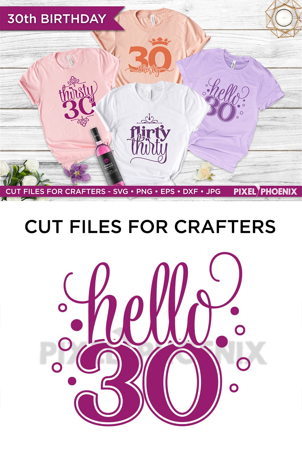 30th Birthday Bundle | 30th SVG files