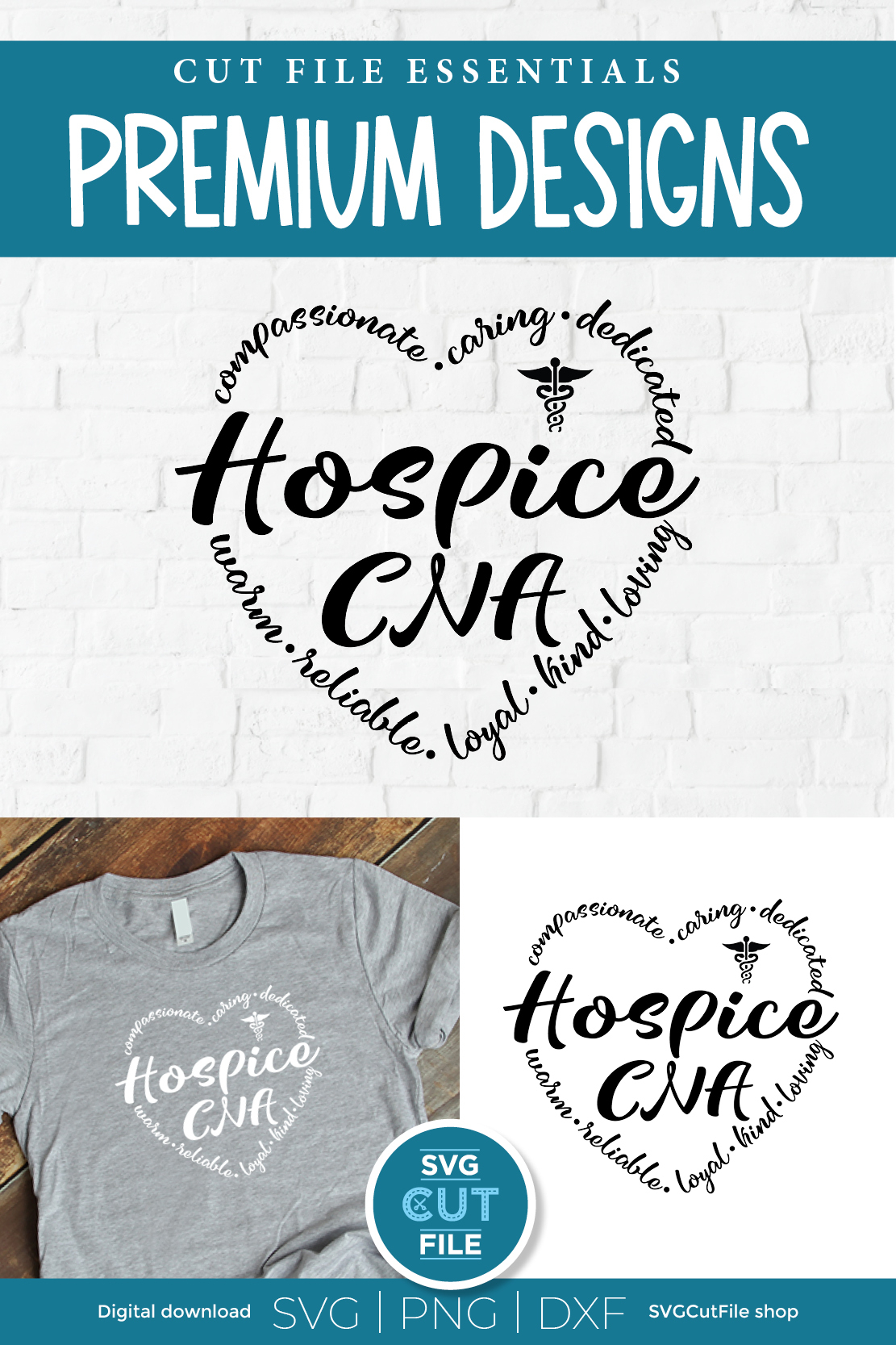 Hospice CNA SVG for Cricut or Silhouette