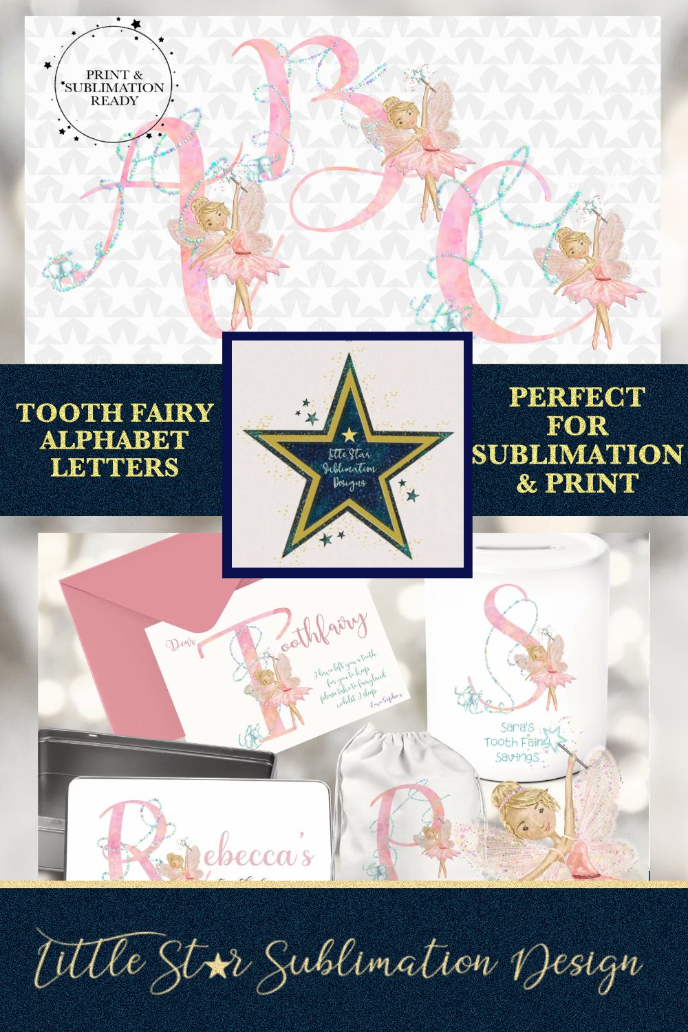 Tooth Fairy Alphabet Letters