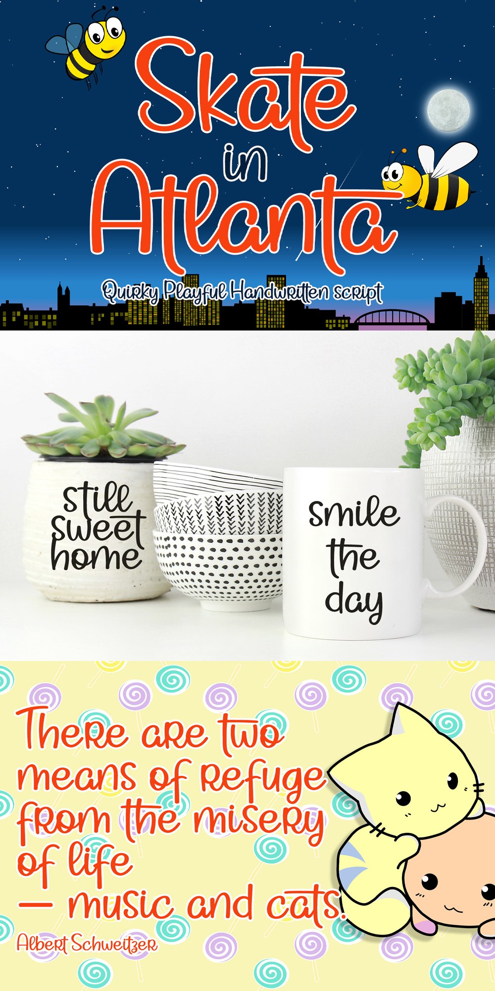 Skate in Atlanta - Playful Handwritten Font