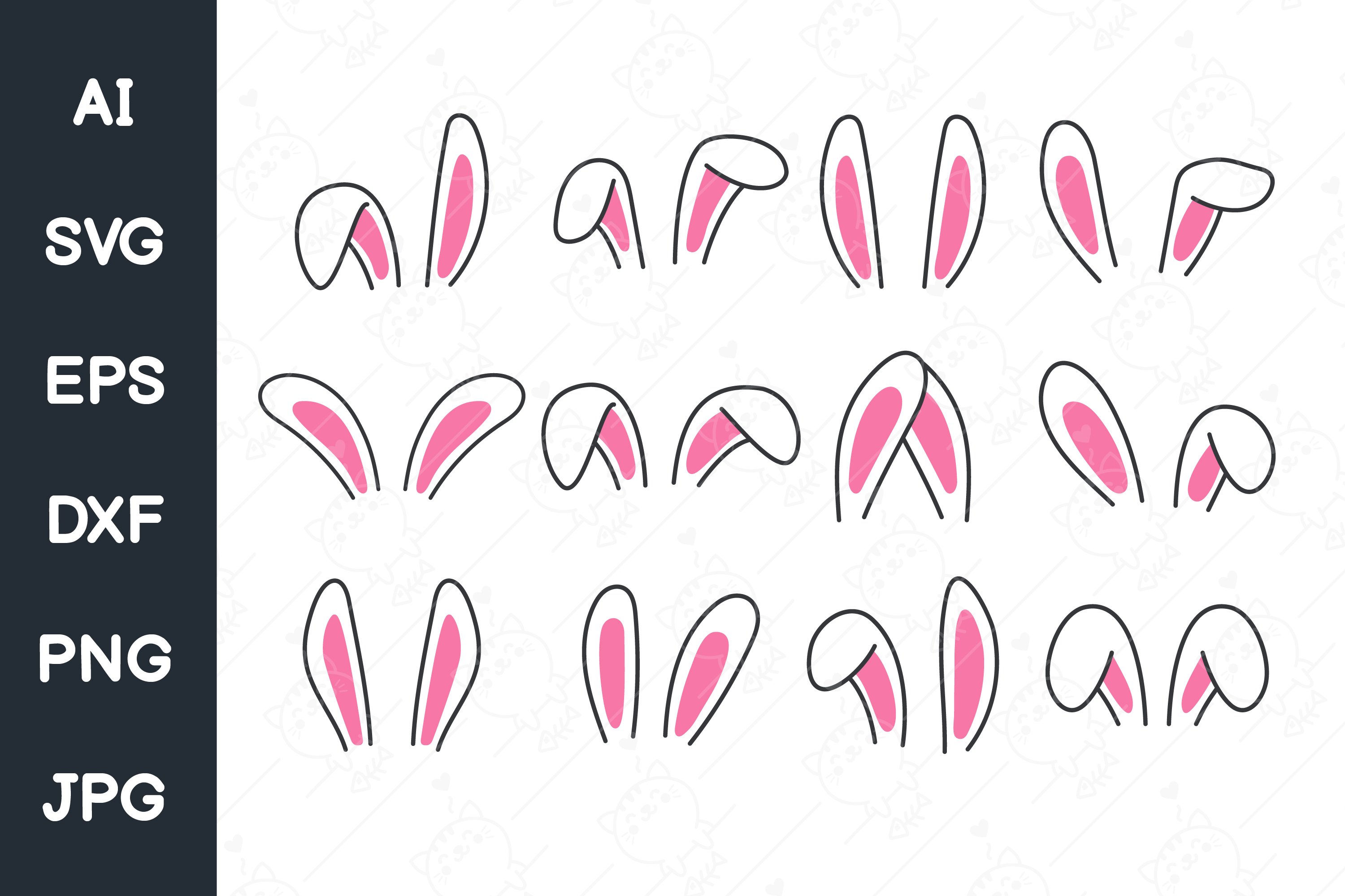 Bunny svg, Rabbit Ears svg , easter bunny , svg (1268508)