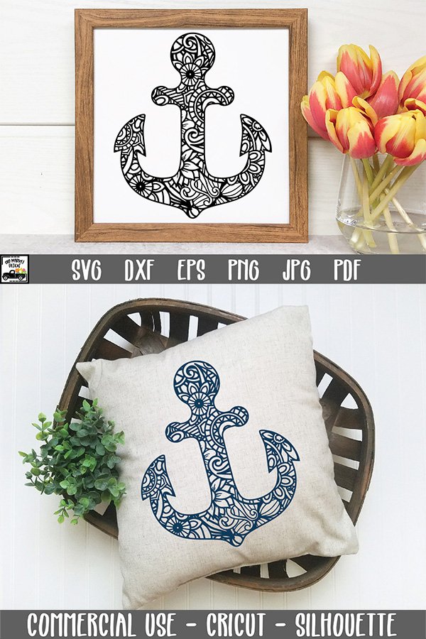 Mandala Anchor SVG File