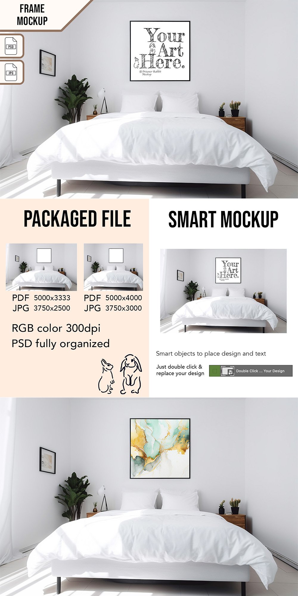 Frame Smart Mockup PSD & JPG Template Graphic (2772574)