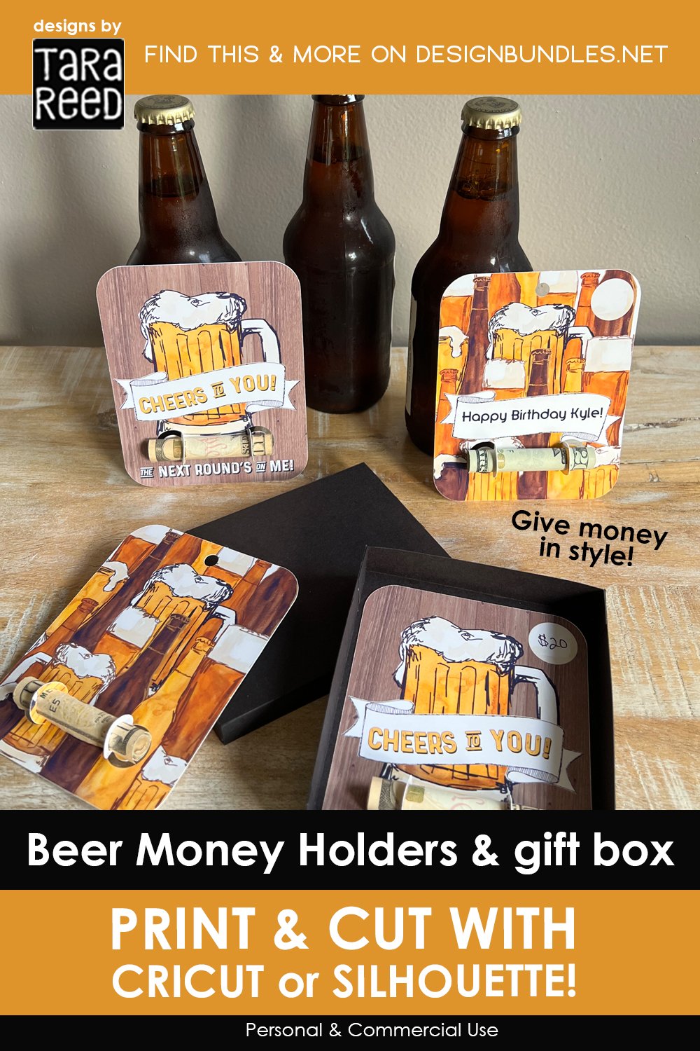 Beer Money Card Holders | Birthday Gift for Him