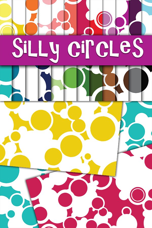 Silly Circles Digital Paper (37544)
