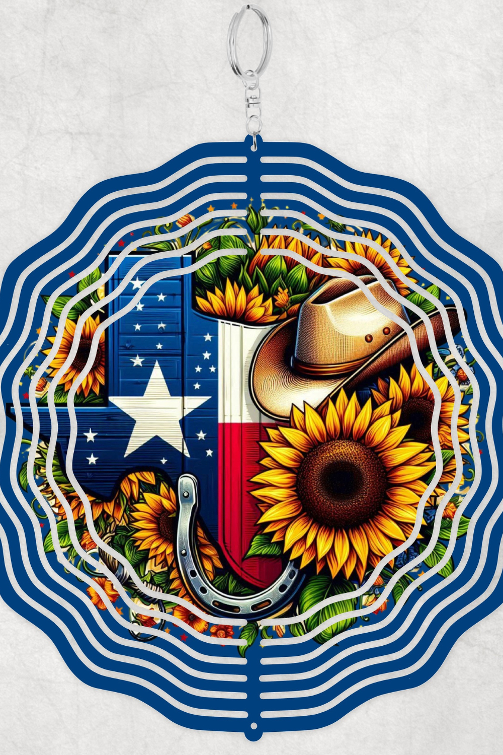 State Of Texas Sunflower Wind Spinner Sublimation Png