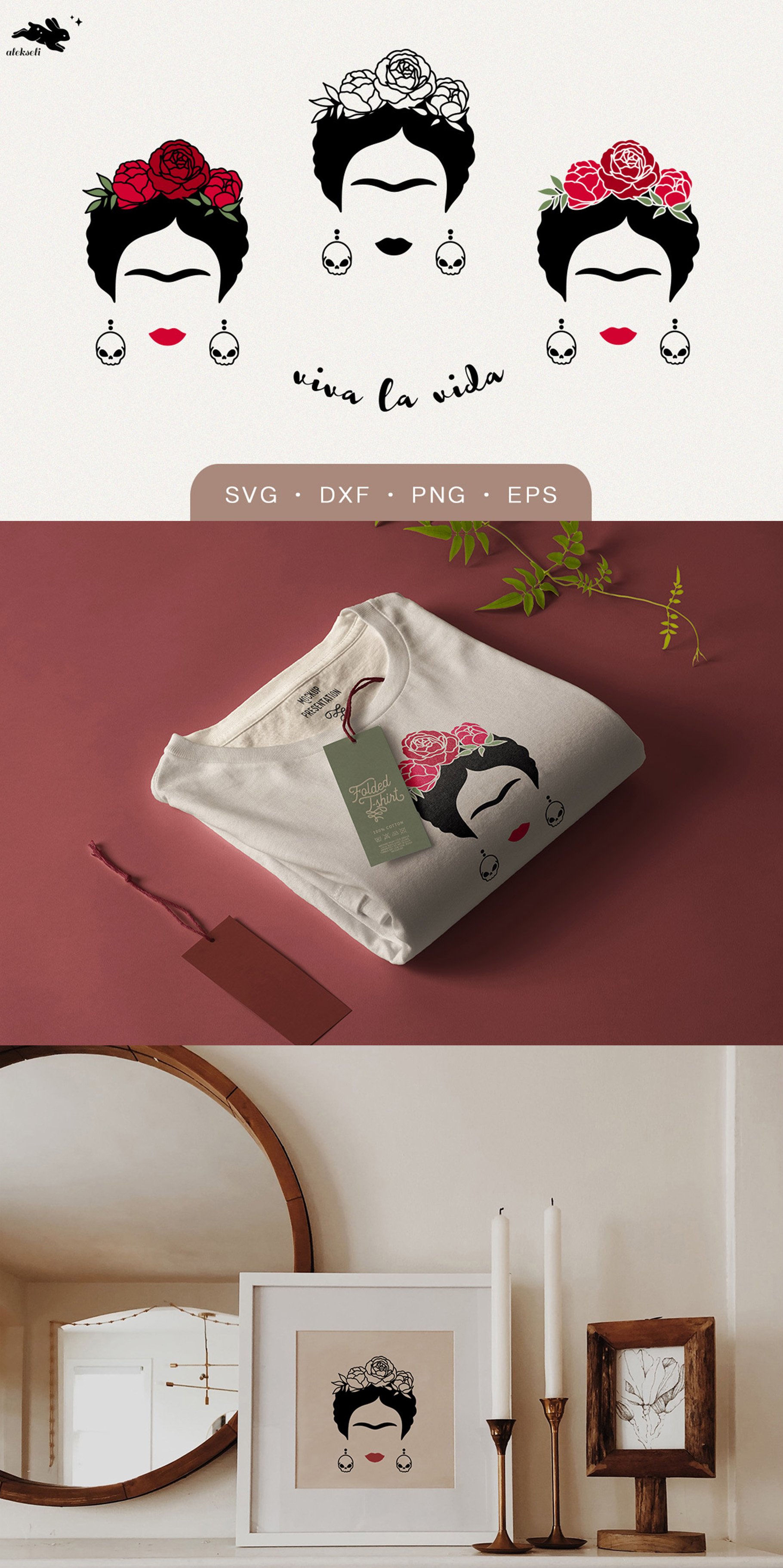 Frida Kahlo SVG Cut File