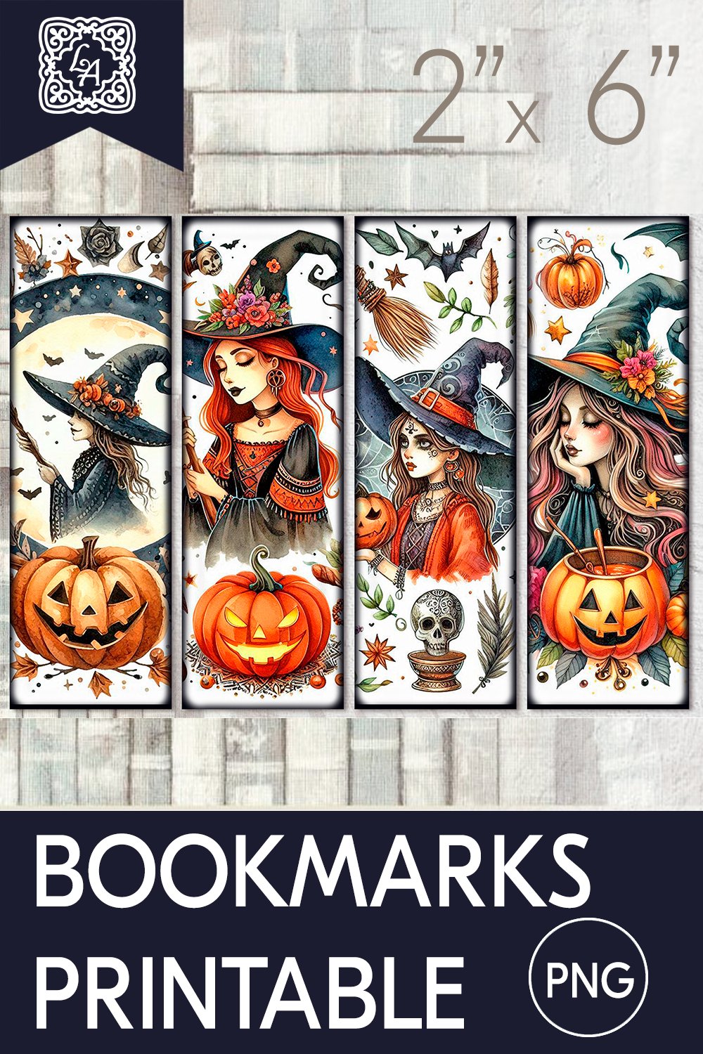 Halloween Witch Printable Bookmark