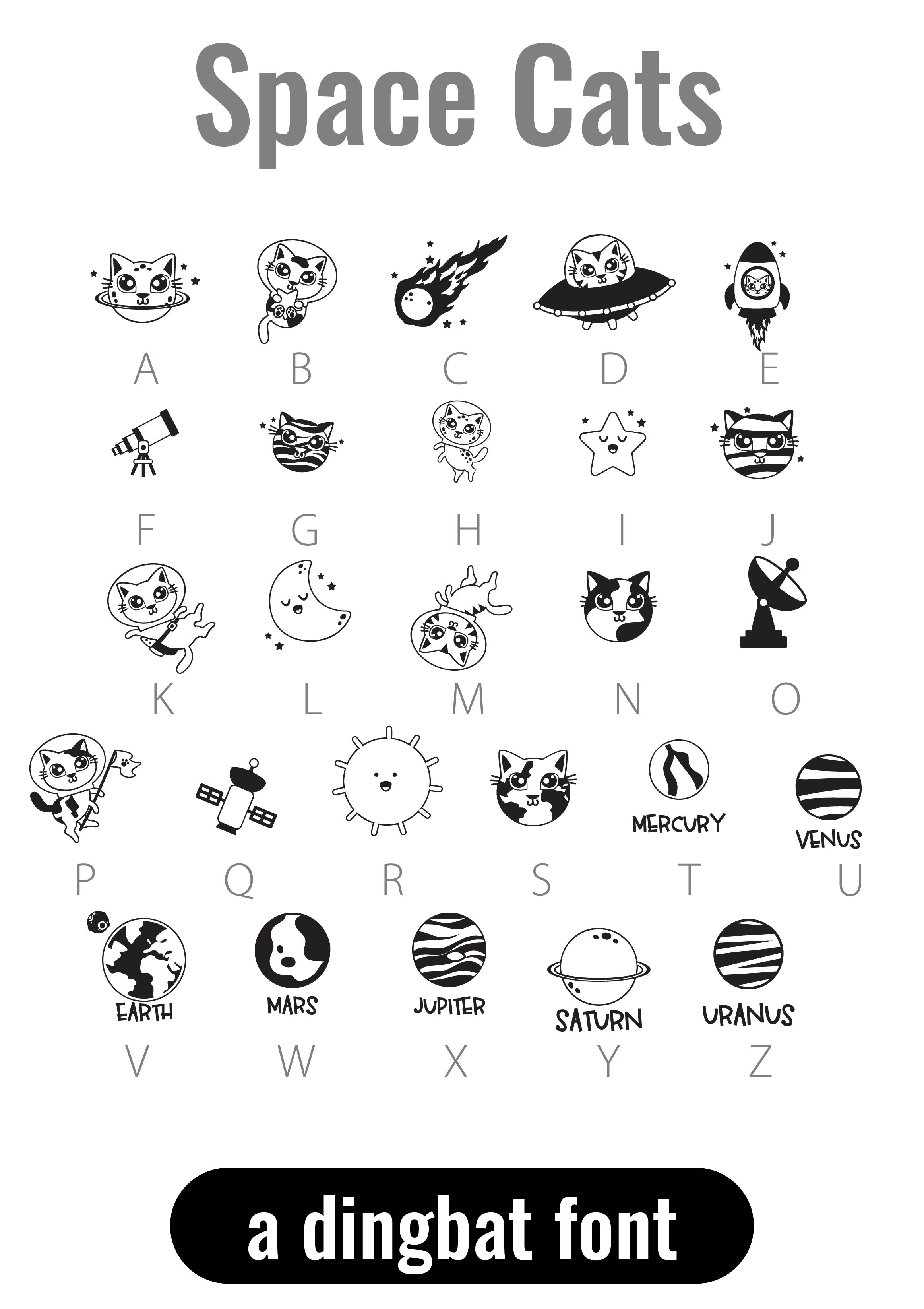 Two Valentine Dingbat Fonts with 52 creative images