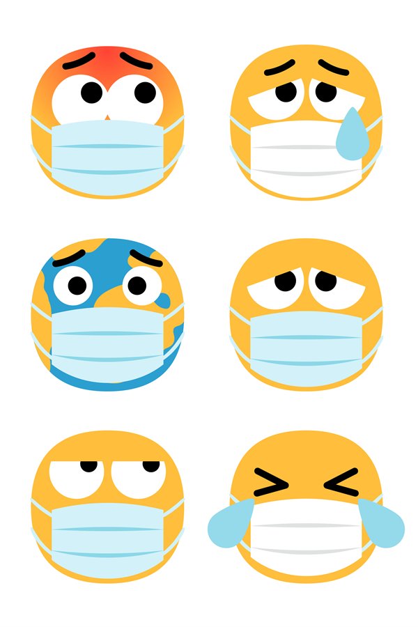Face masks emoticons