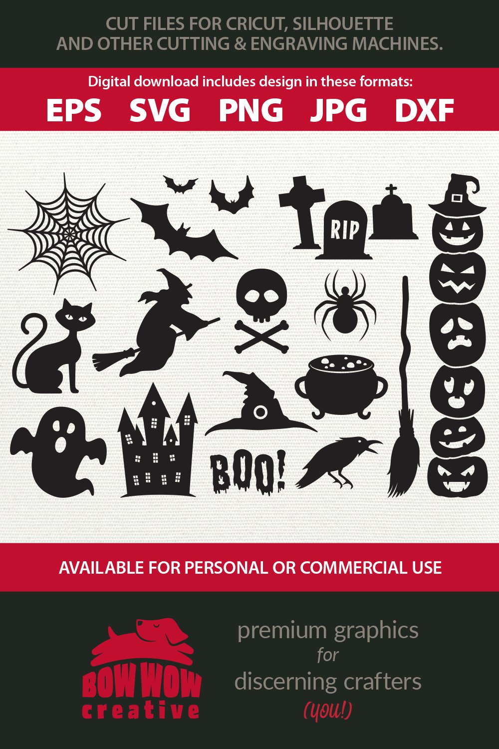 Halloween Graphics / Clipart & Cutting File Bundle