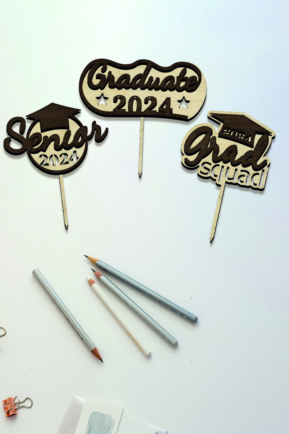 Graduation Decorative Toppers Cut Templates