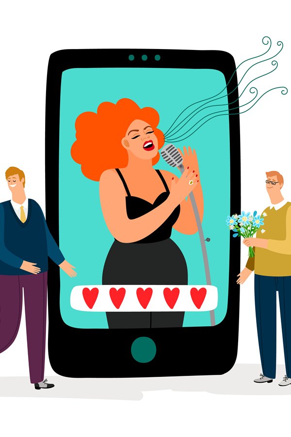 Singer and fans smartphone app