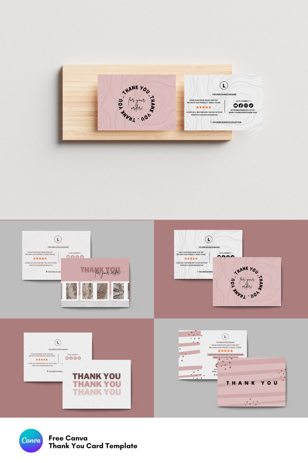Thank You Card for Small Business | Canva Template