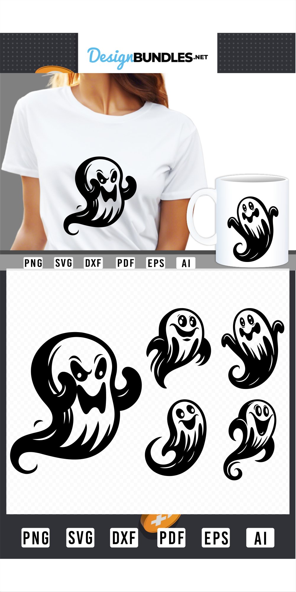 Cute Ghost SVG, Spooky SVG, Halloween SVG,