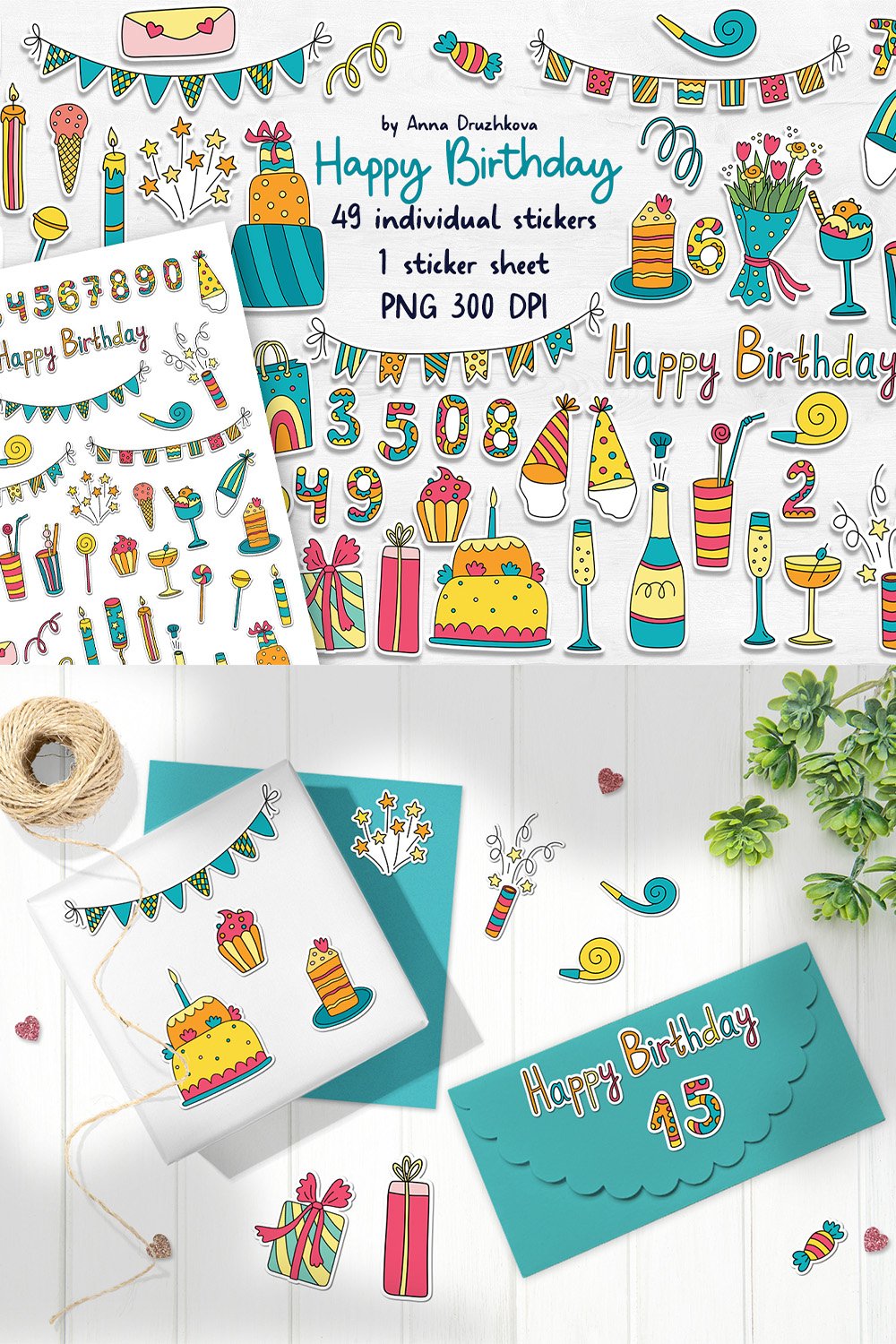 Happy Birthday Sticker Collection PNG