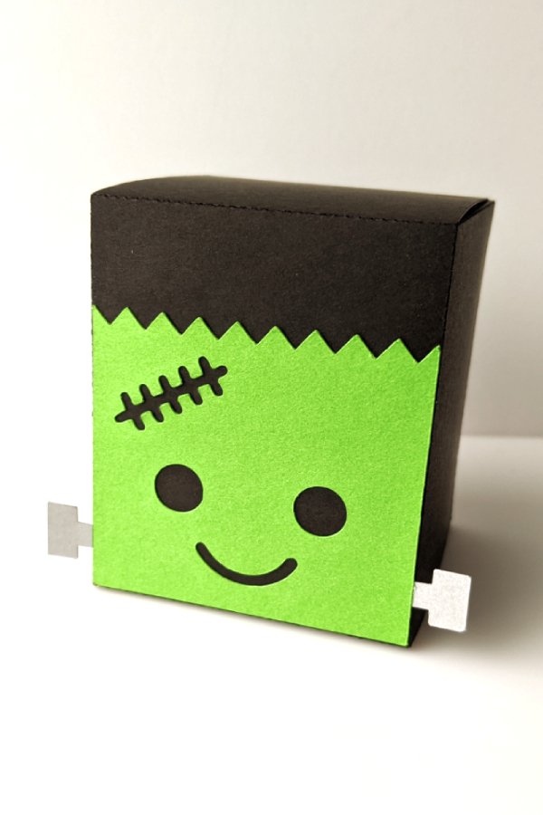 Frankenstein's Monster Halloween Gift Box SVG Design