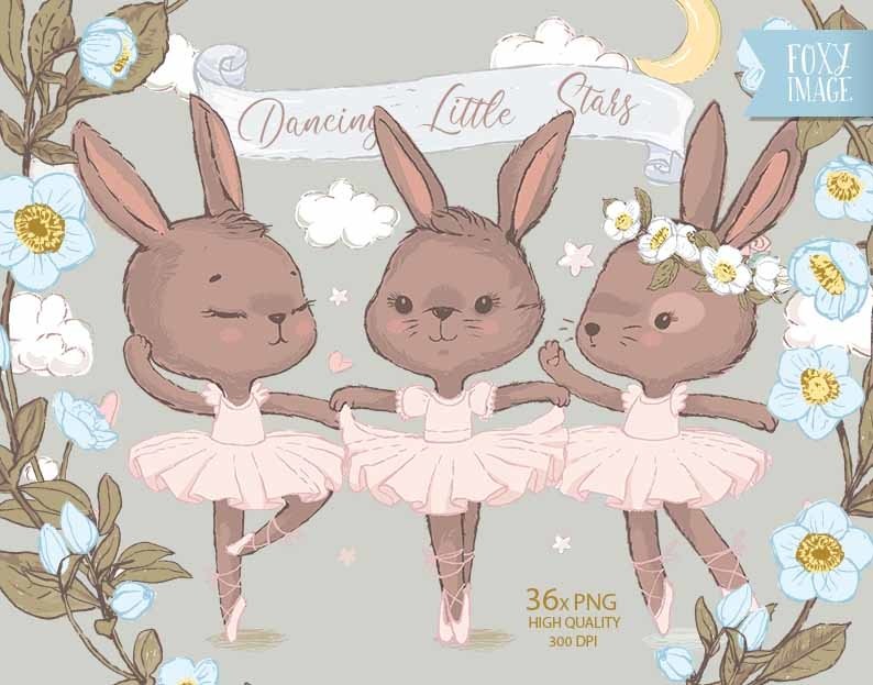 Three Ballerina Bunny