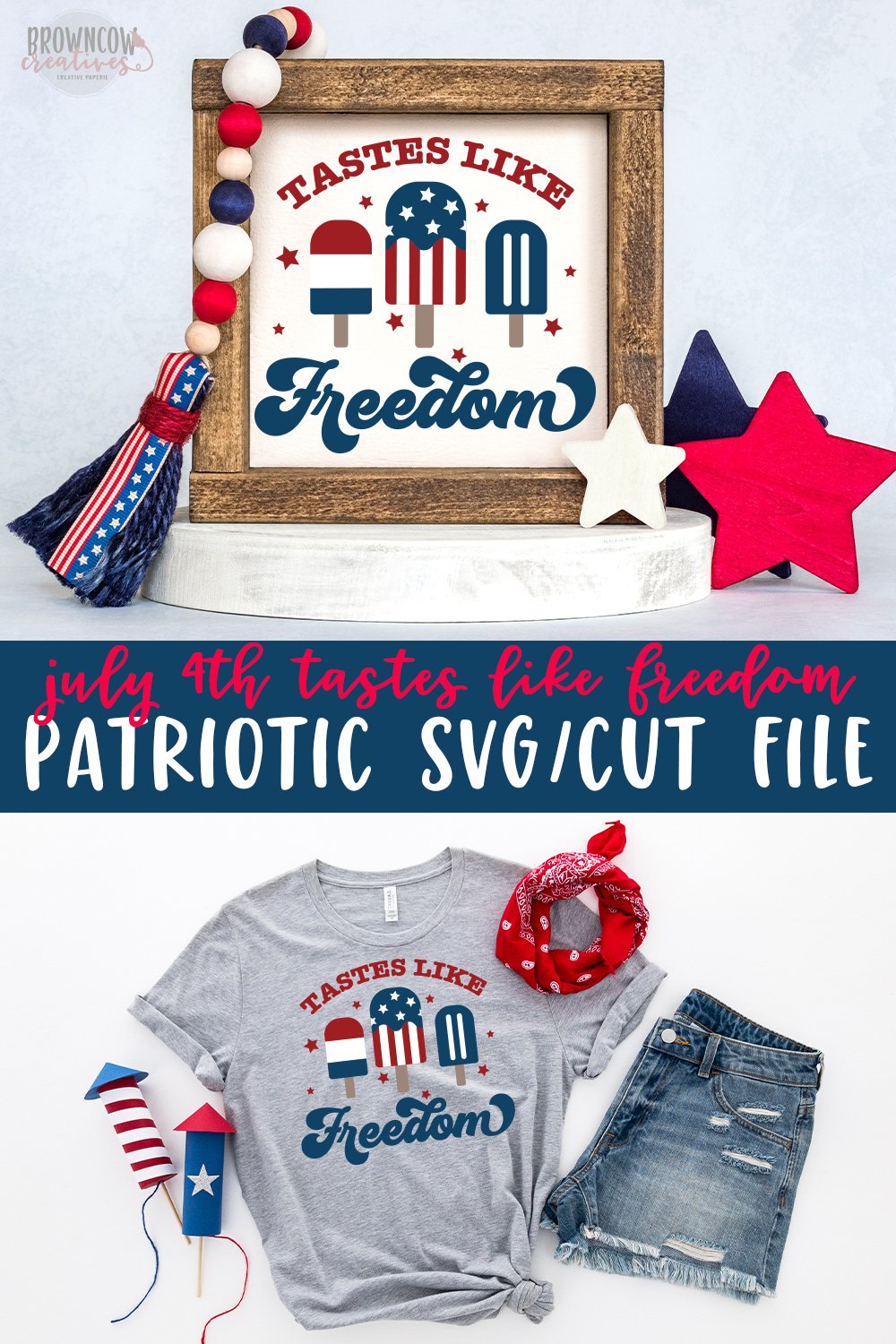 Tastes Like Freedom July 4th/Patriotic SVG/Cut File
