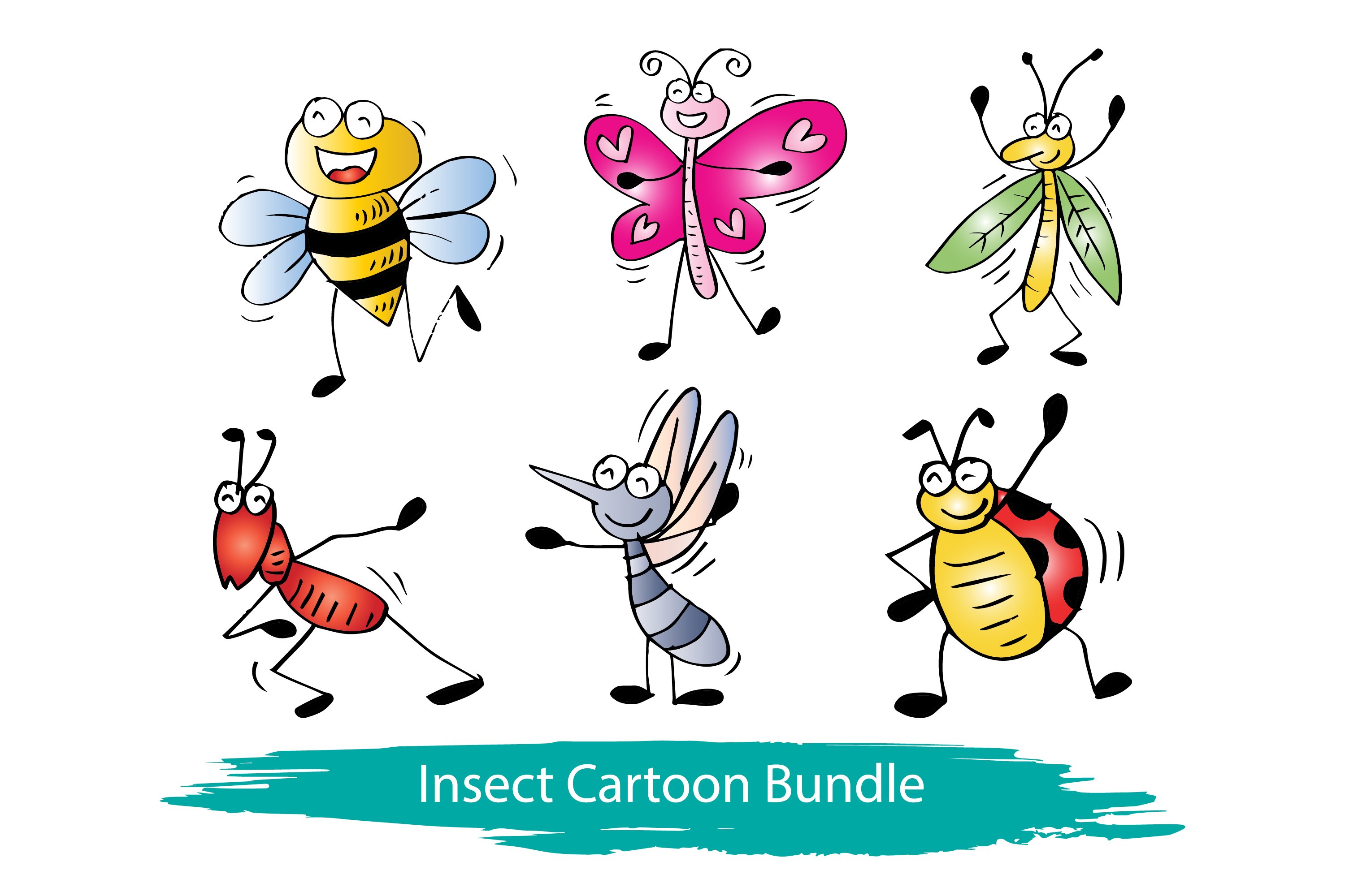 Insect cartoon set (1228644)