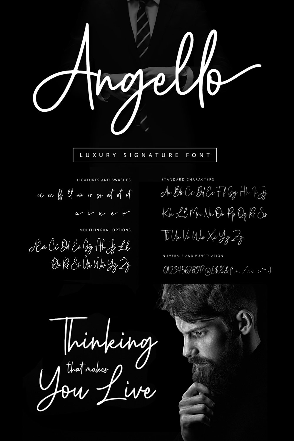 Signature Font OTF TTF Angello