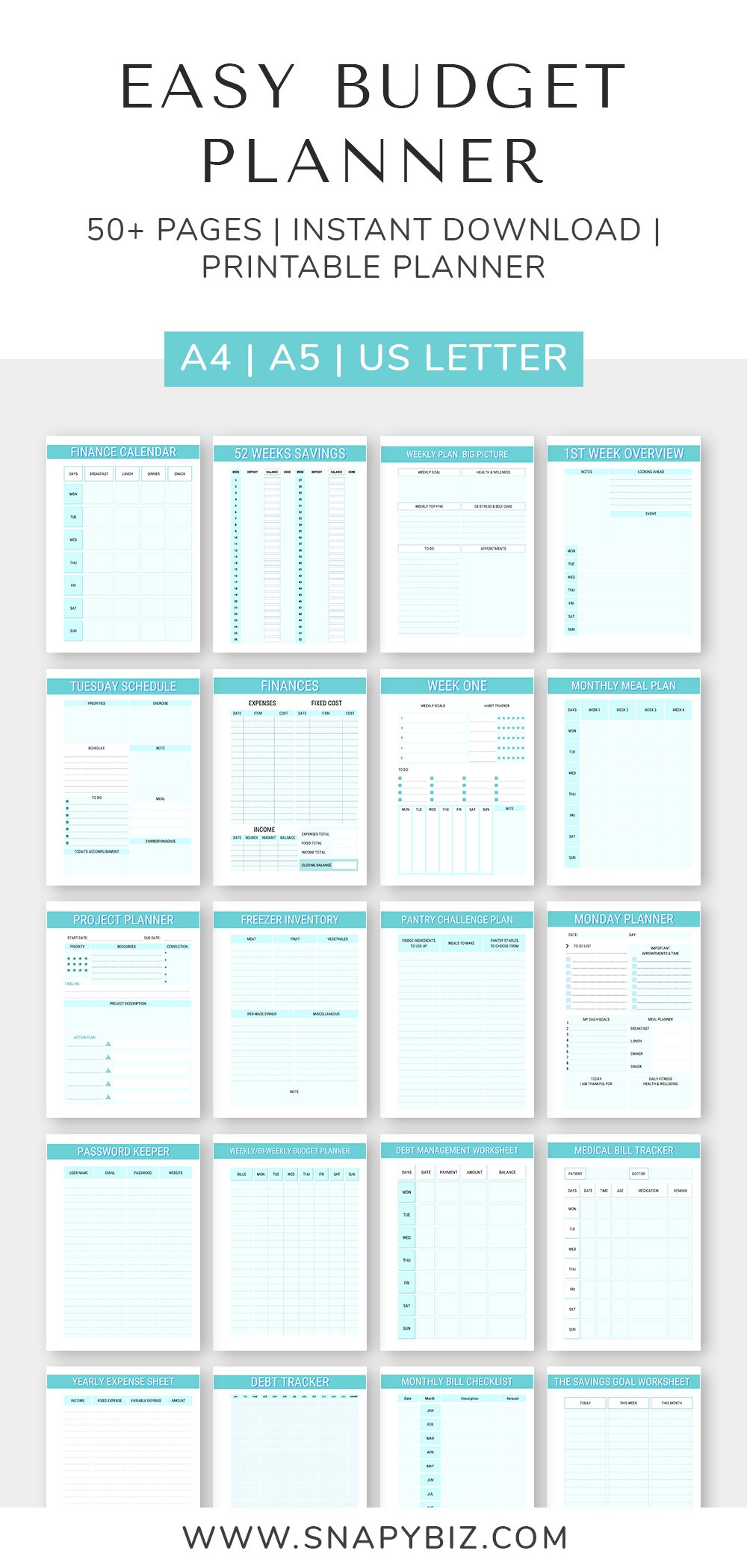 Easy Budget Planner- Best Planner For Budgeting