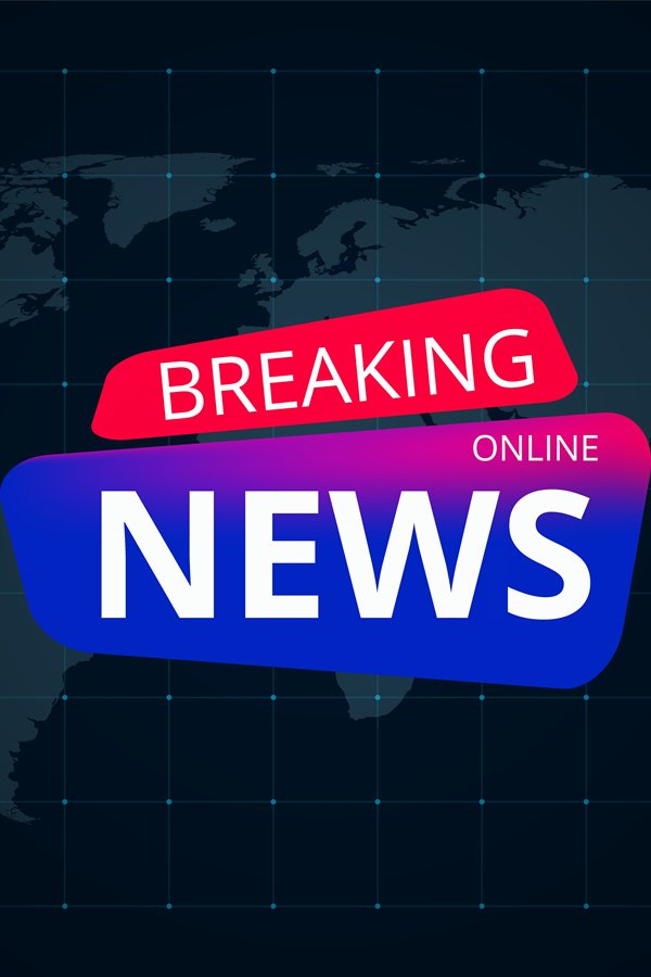 World breaking news. Television channel broadcasting service