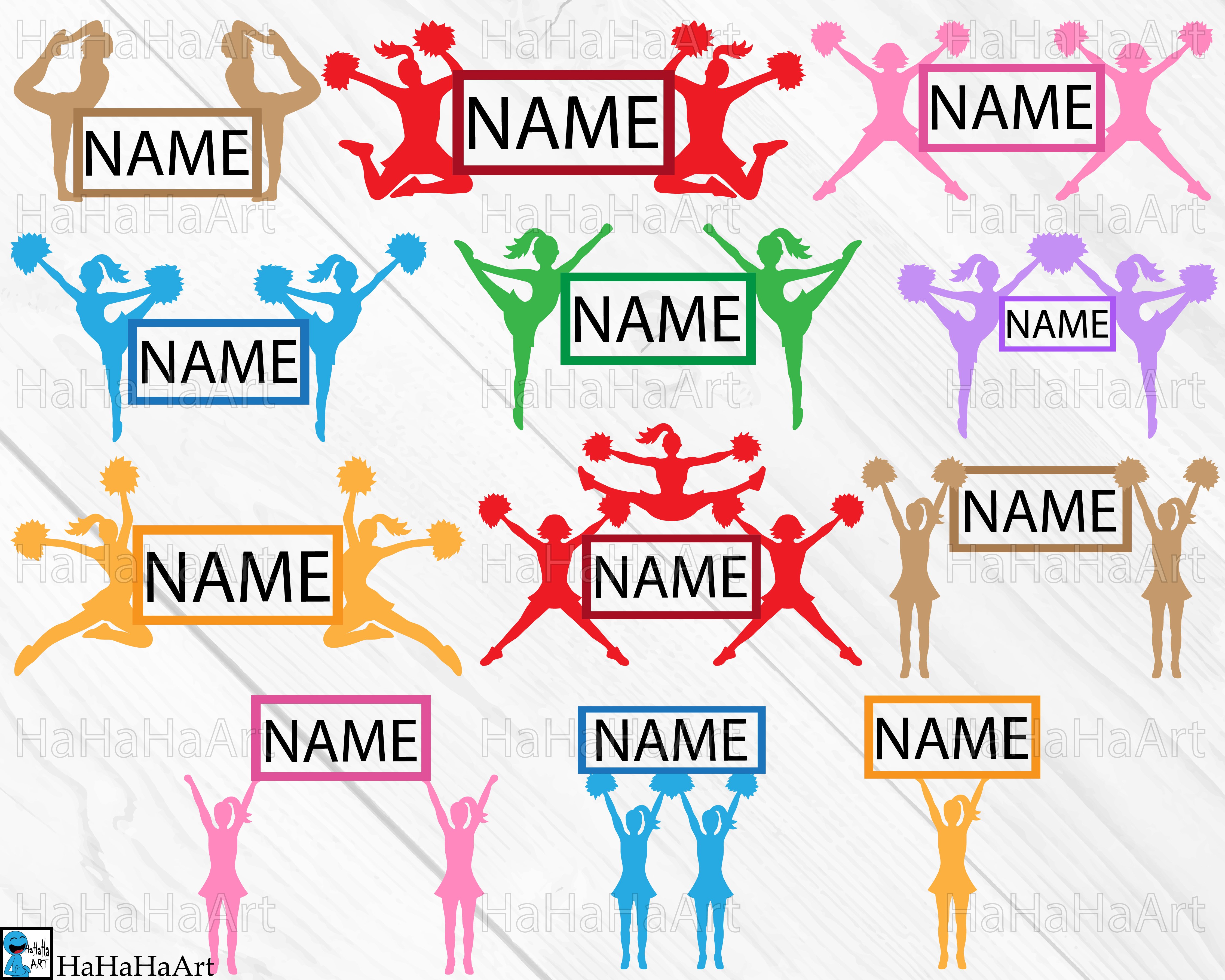 Split Cheer Designs - Clip art / Cutting Files (1054120)