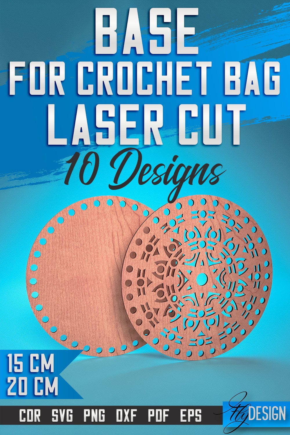 Base for Crochet Bag Laser Cut SVG Design | (2957569)