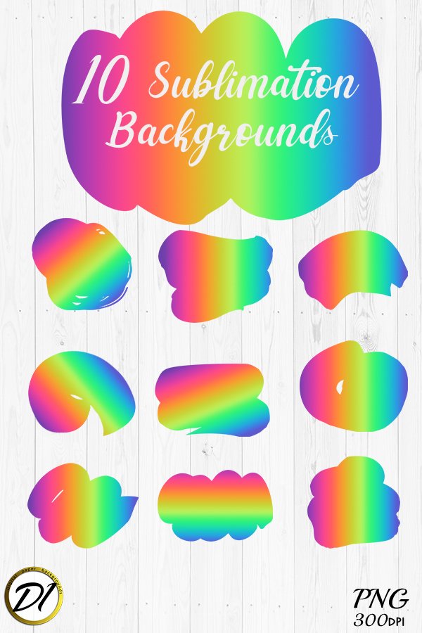 Sublimation Background Colour. Paint Splashes PNG.