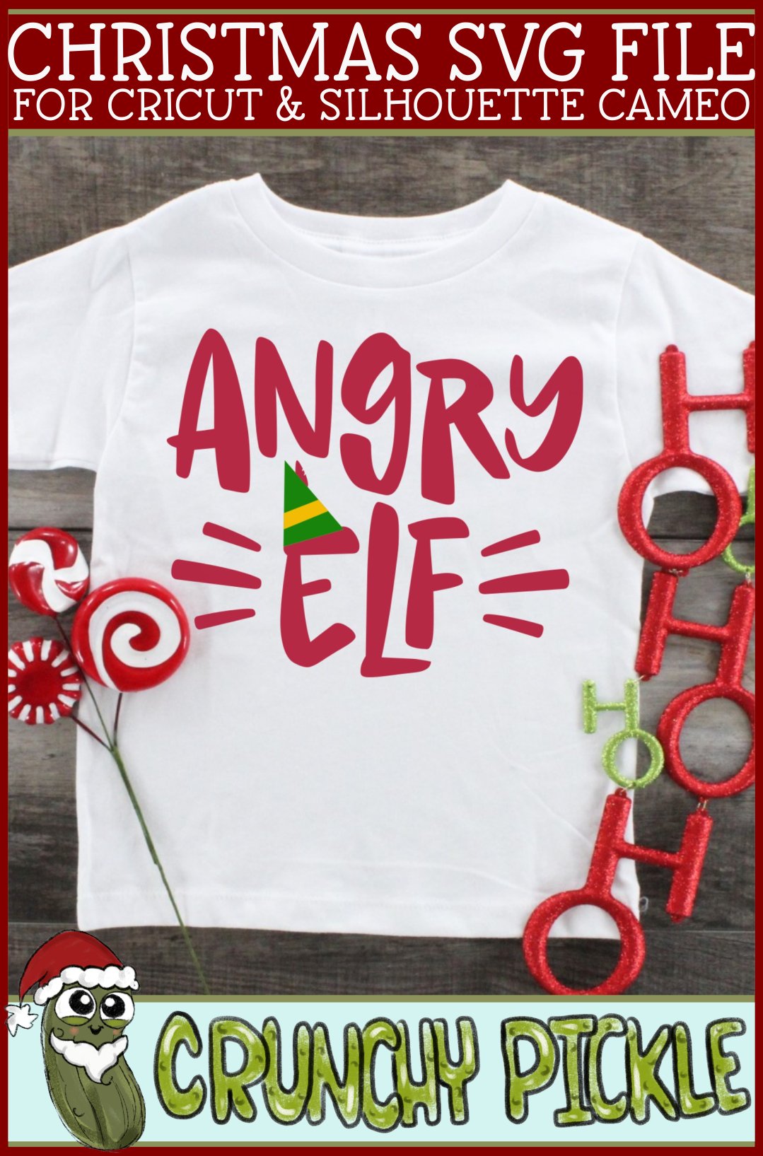 Angry Elf Christmas SVG