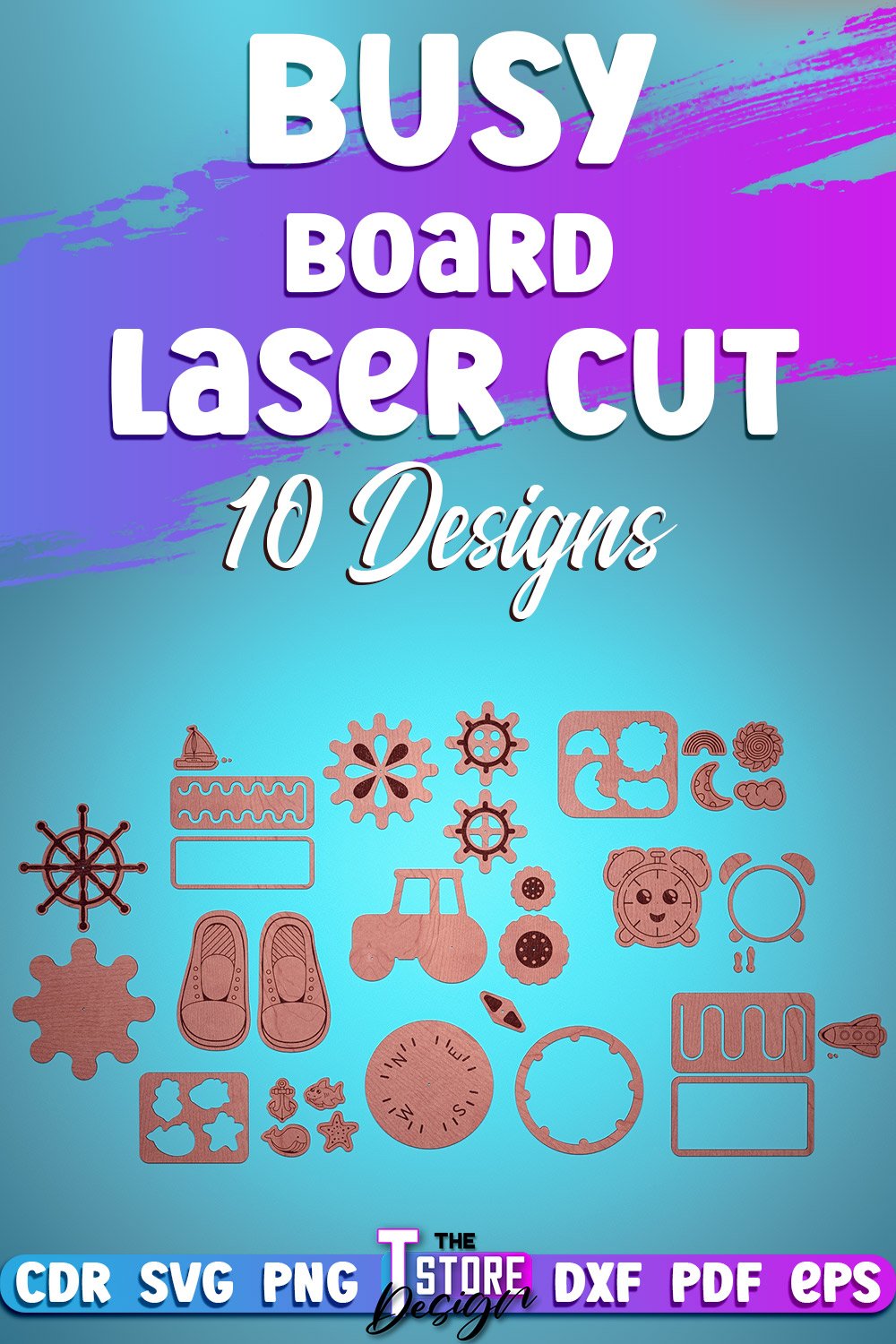 Busy Board Laser Cut SVG Bundle | Busy Board Baby (2629351)
