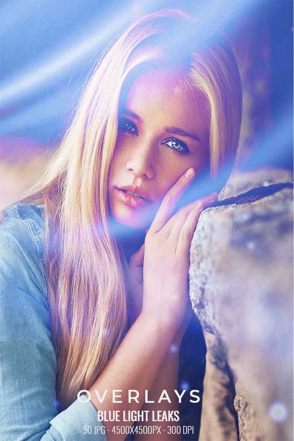 50 Real Blue Light Leaks Overlays JPG