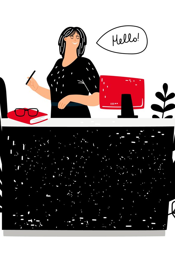 Woman administrator at work