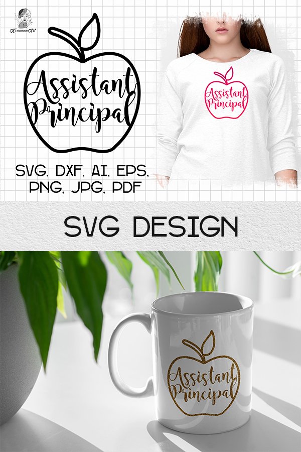 Assistant Principal SVG / Apple SVG/ School Svg