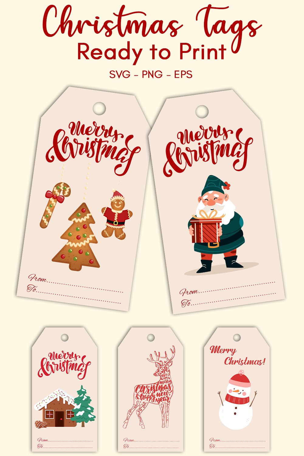 Christmas Tags, Christmas Tag png, Christmas Gift Labels