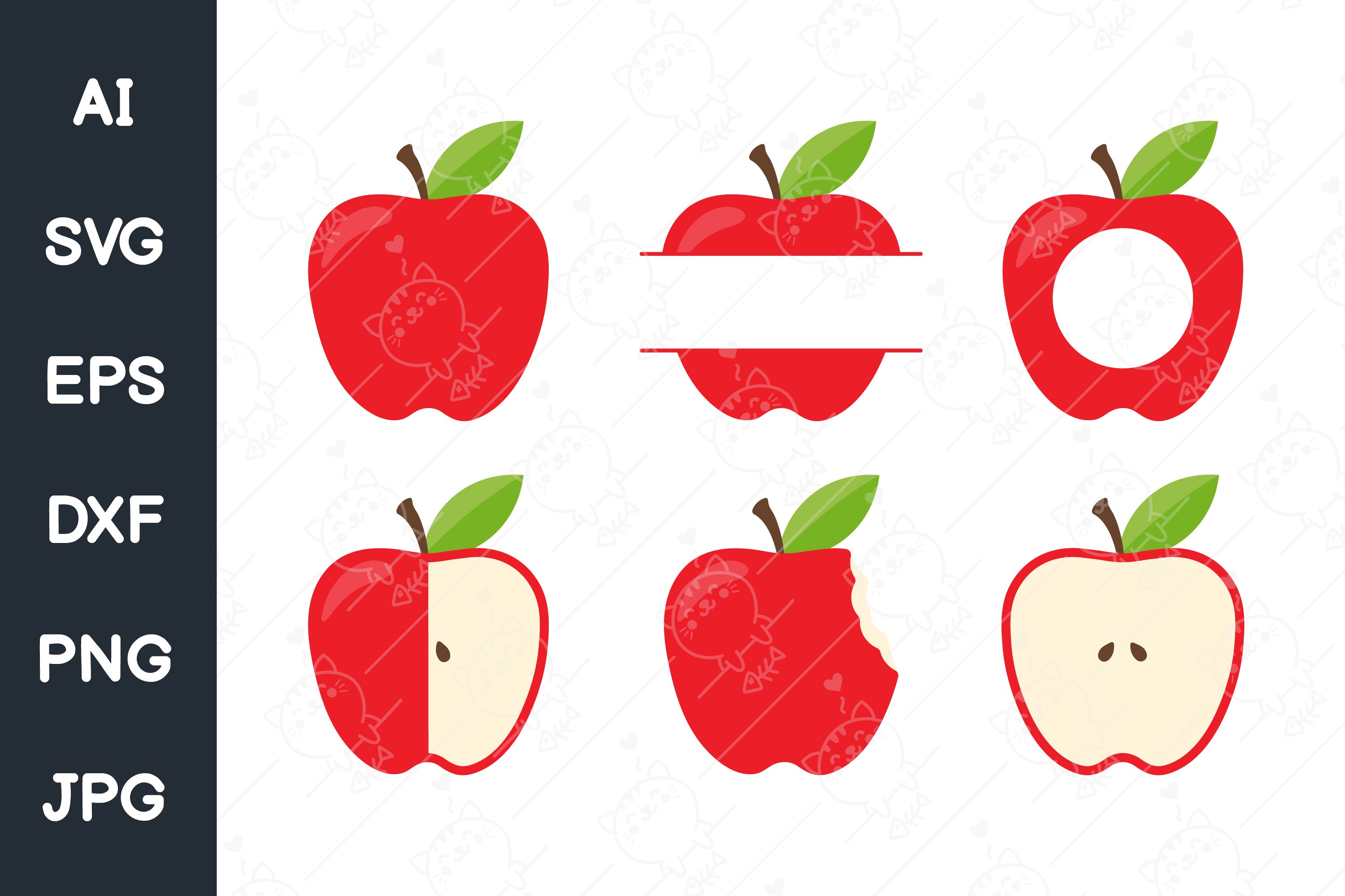 Apple Monogram svg | Apple Frame Name svg |Digital Download