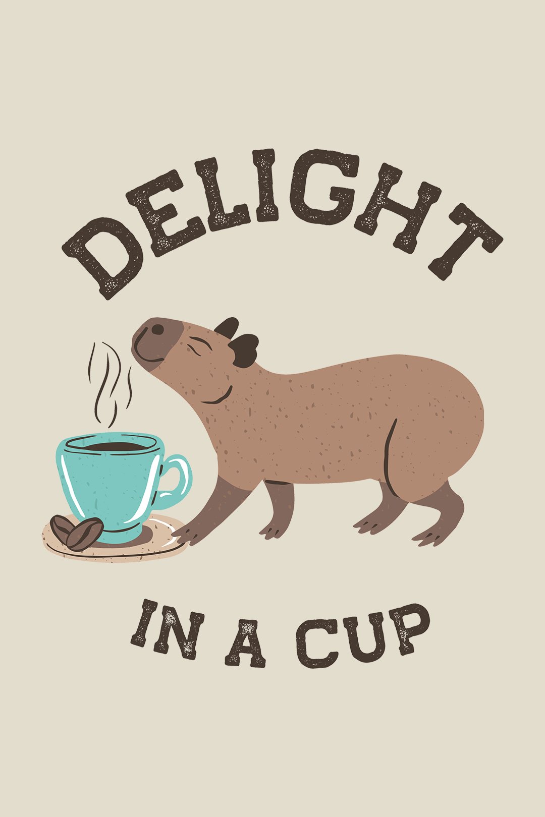 Capybara Coffee Quotes: Funny Capybara with Coffee SVG