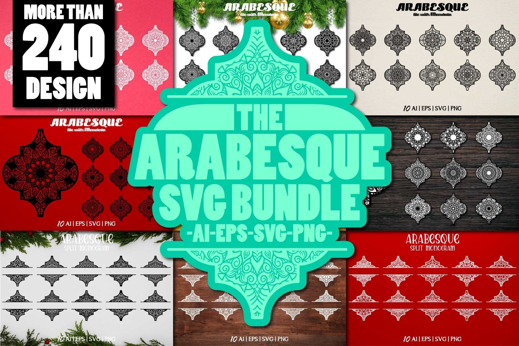 Arabesque SVG Bundle (1091273)