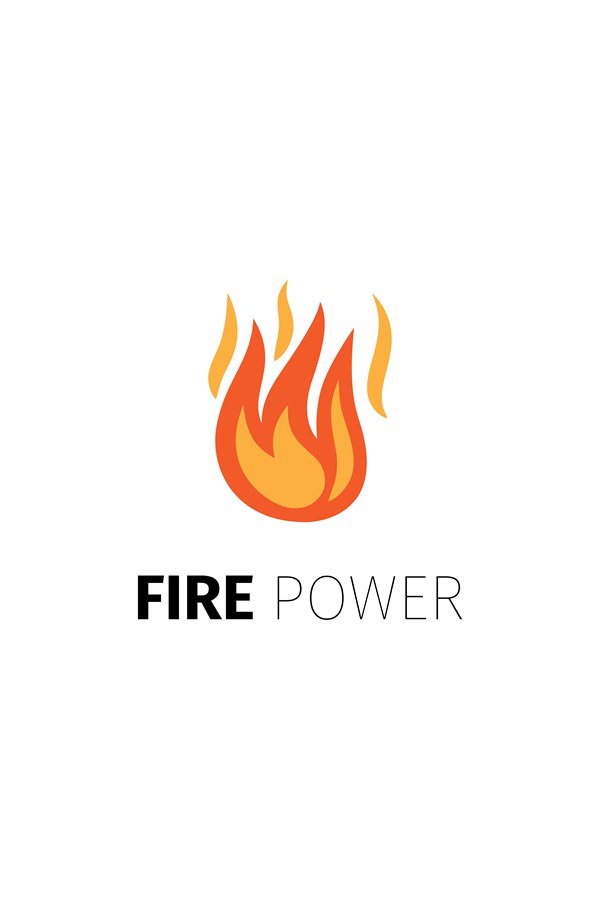 Fire power logo template
