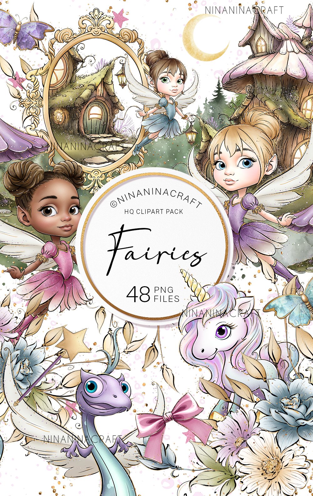 Fairy Clip Art, Fairy Clipart, Unicorn Clipart, Fairy png