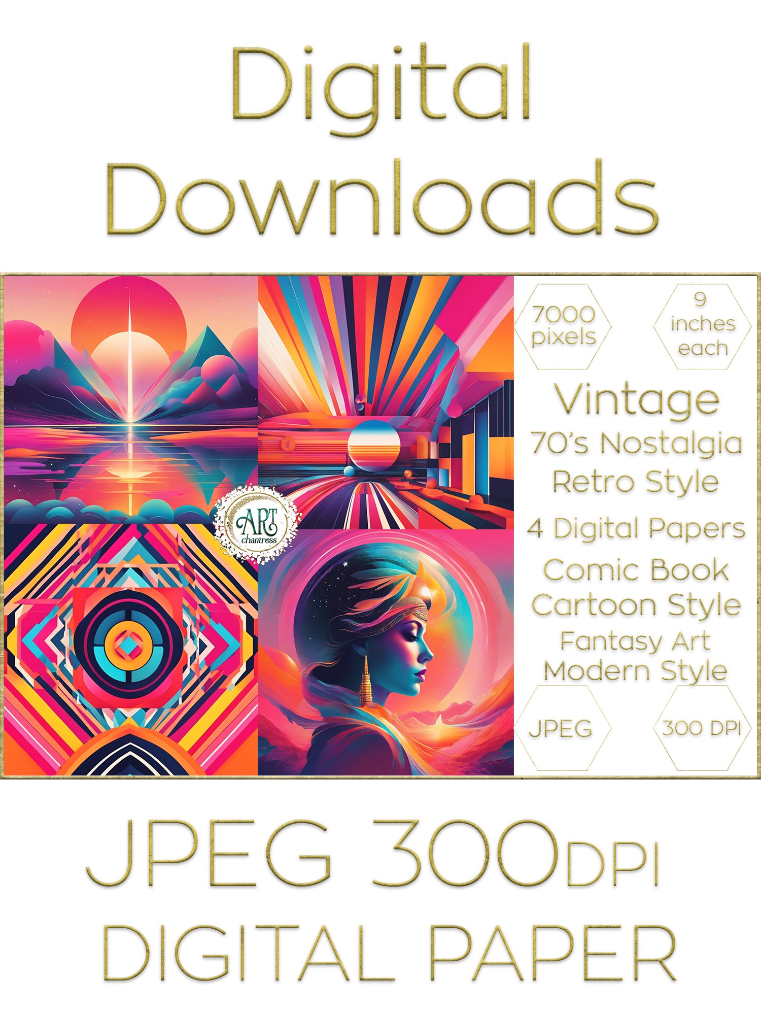 70s Nostalgia Retro Comic Book Modern Style Fantasy graphics