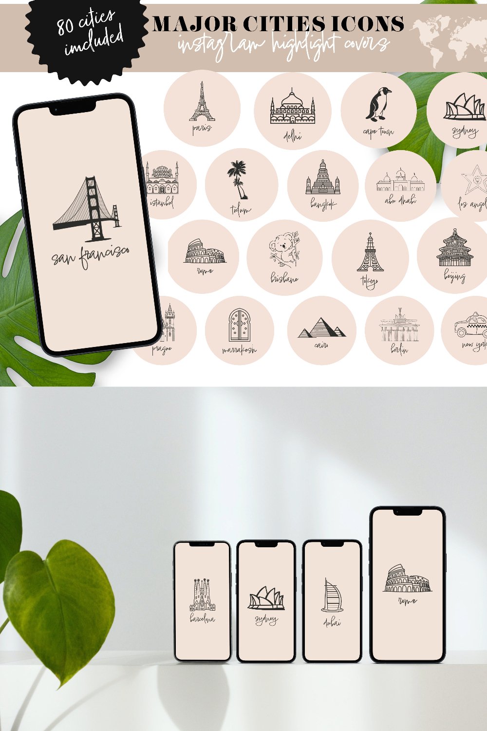 travel instagram highlight covers