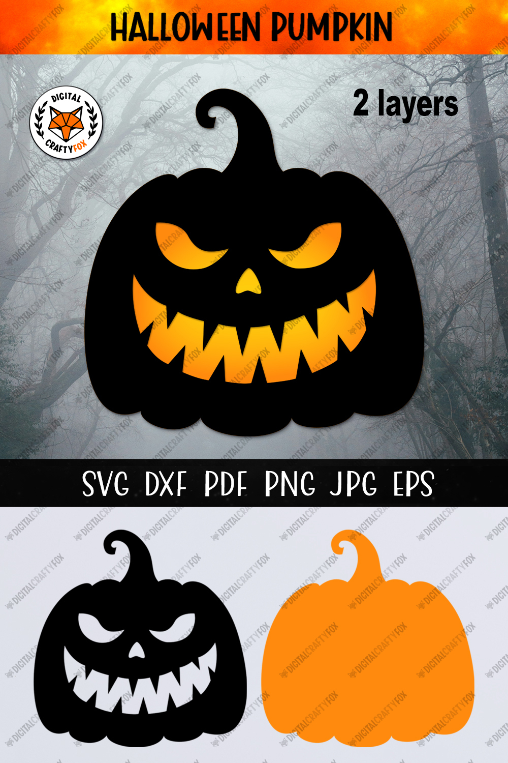 Halloween Pumpkin SVG, Jack O Lantern SVG, Pumpkin Laser Cut