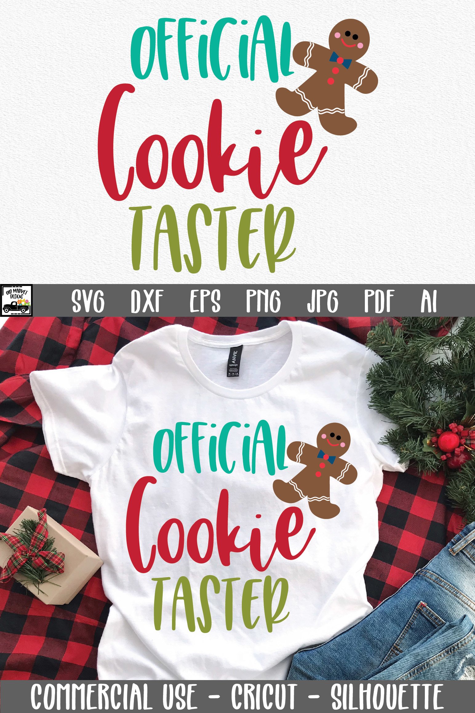 Christmas SVG Cut File - Official Cookie Taster SVG File
