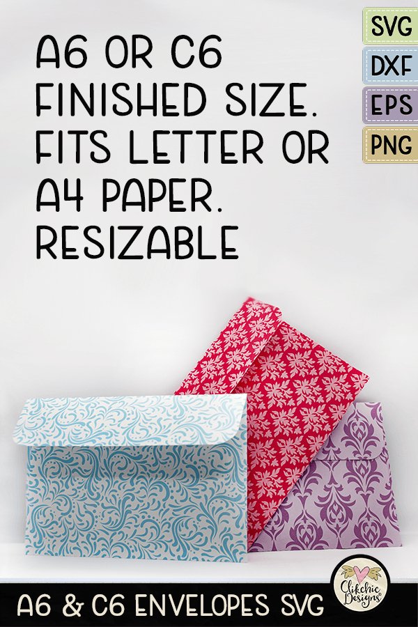 A6 & C6 Envelope SVG - Envelope Cutting File (276541)