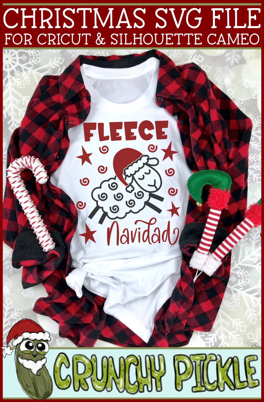 Fleece Navidad Christmas SVG File
