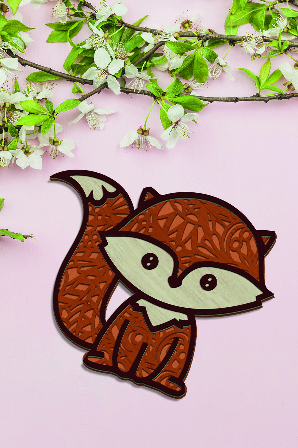 FOX Decorative Laser Cut Template