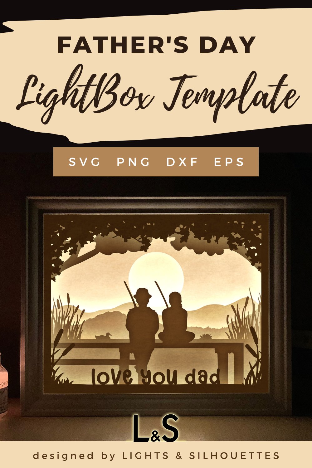Dad and Daughter Shadow Box File | Layered Father's Day File
