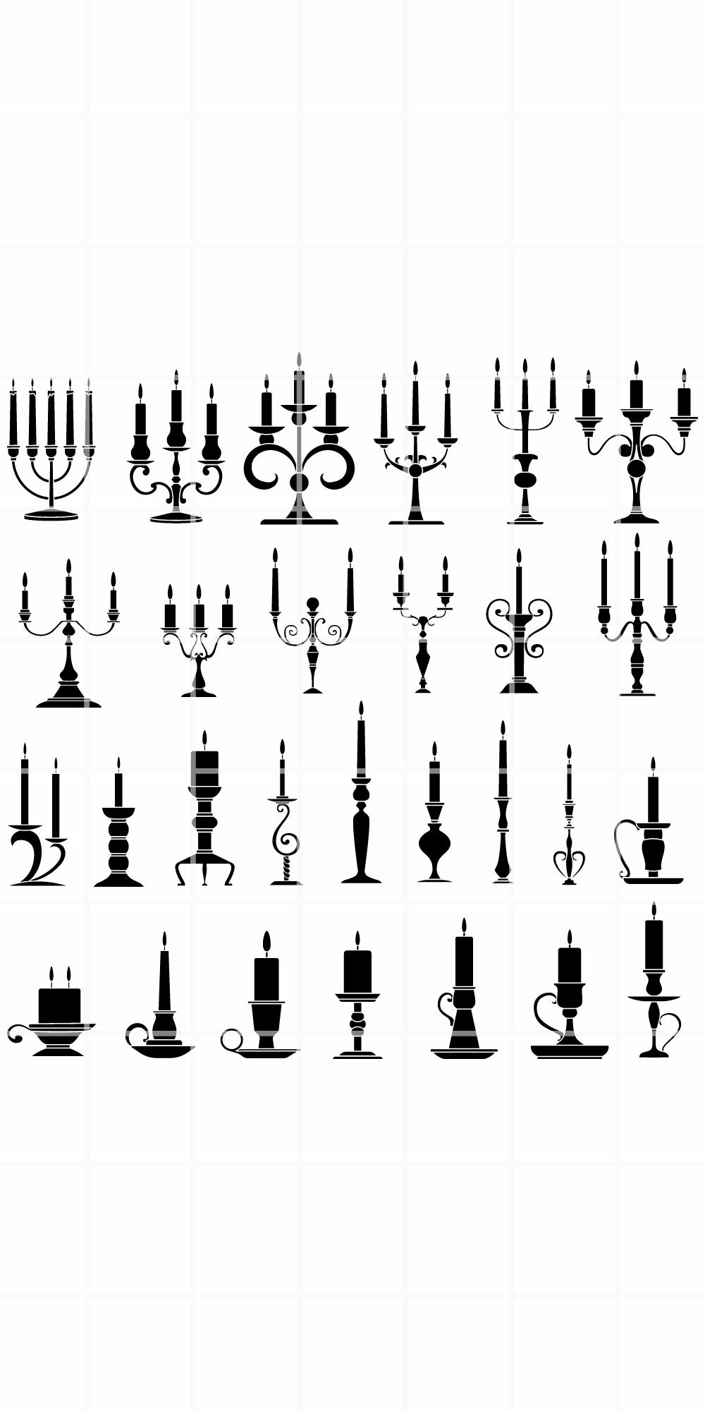 Candlestick SVG. Candlestick png. Candlestick cut file.